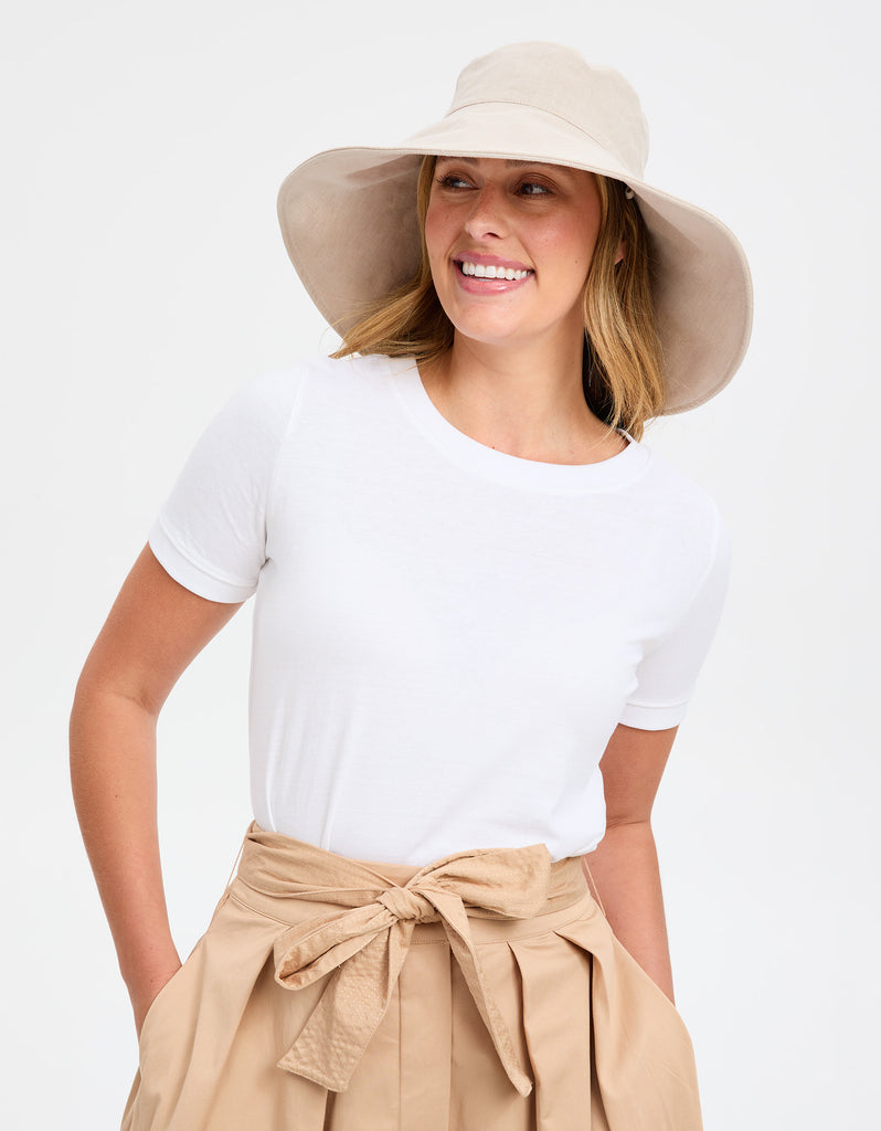 Ultra Wide Hat for women, UPF50+ UV Protection Sun Hat Cotton Linen ...