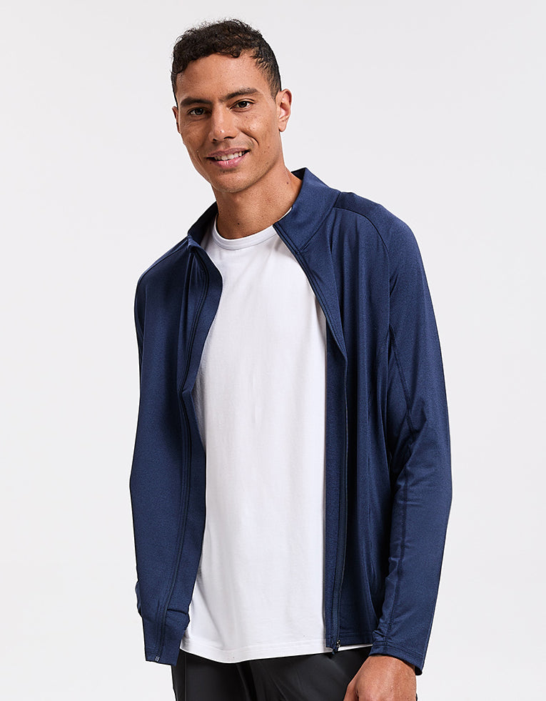 UPF 50+ Sun Protective Essential Full Zip Jacket For Men | Solbari ...
