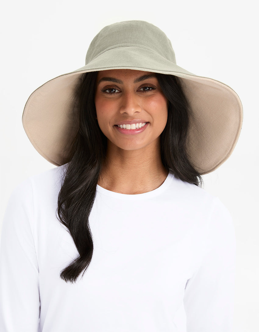 Ultra Wide Hat for women, UPF50+ UV Protection Sun Hat Cotton Linen ...